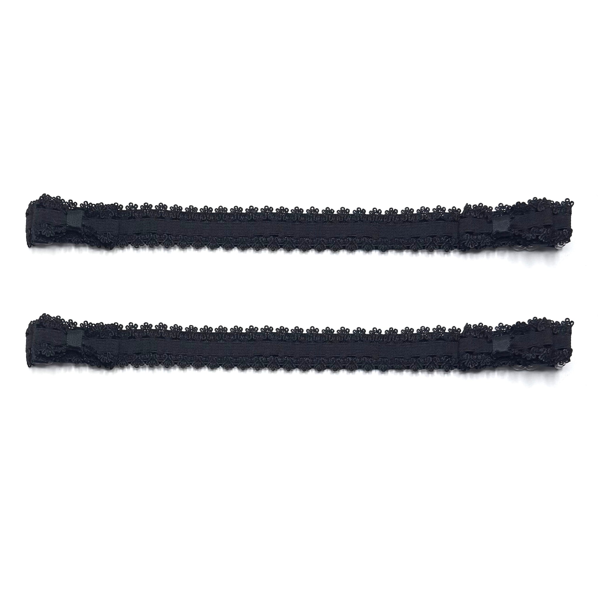 Lady Legtyes | Lady Black Bow Elastic Adjustable Leg Garters – TYES BY TARA